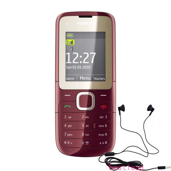 For Nokia C2-00 Mobile Phone Original Gsm 2G Dual SIM Keypad Feature ...