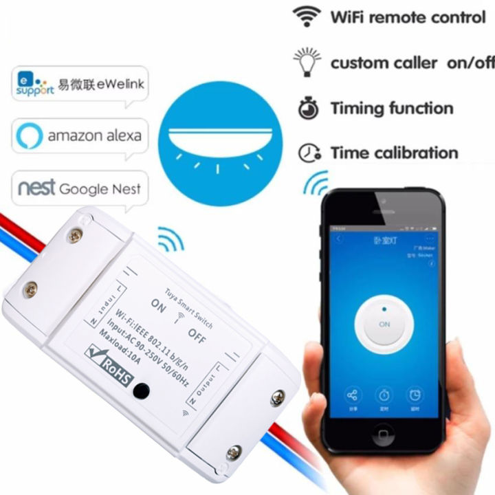 WiFi Wireless Smart Switch Module ABS Shell Socket for DIY Home For ...