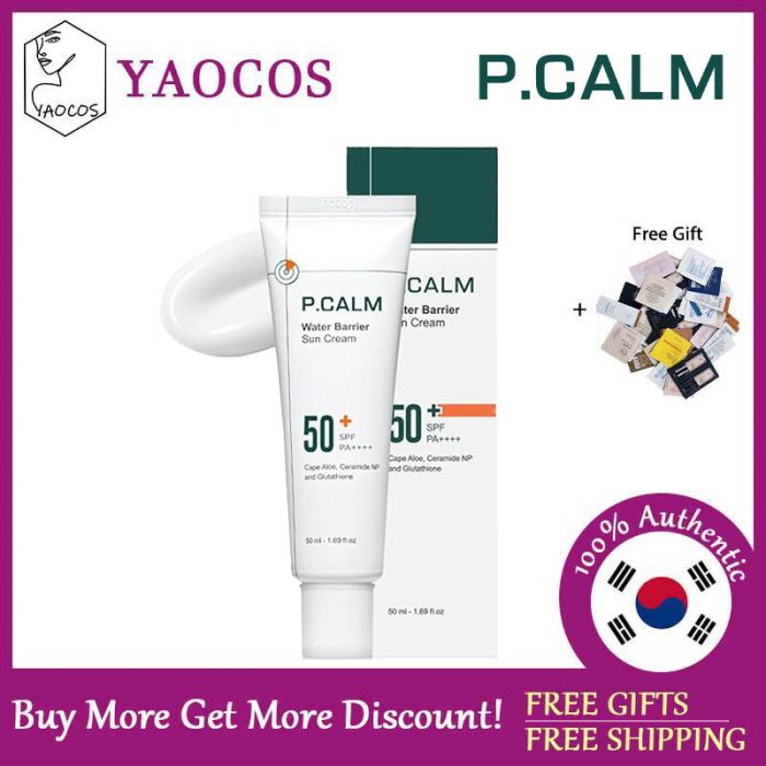 [P.CALM] Water Barrier Sun Cream SPF50+ PA++++ 50ml | Lazada
