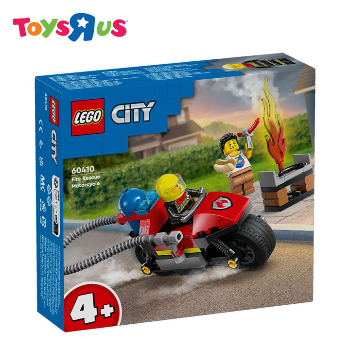 LEGO® City Fire Rescue Motorcycle 60410, Ages 4+, Building Blocks (57 ...