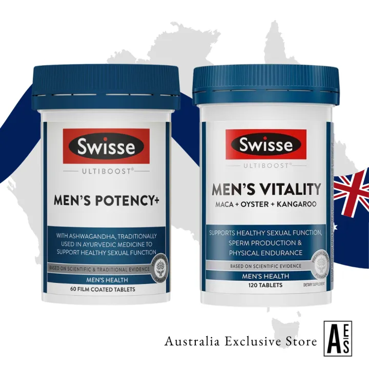 SWISSE Australia Men's Potency + 60 / Vitality 120 | Lazada