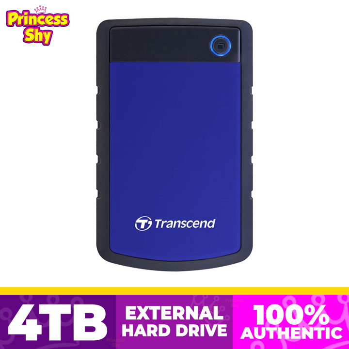 Transcend StoreJet 25H3B 4TB Portable External Hard Drive TS4TSJ25H3P ...