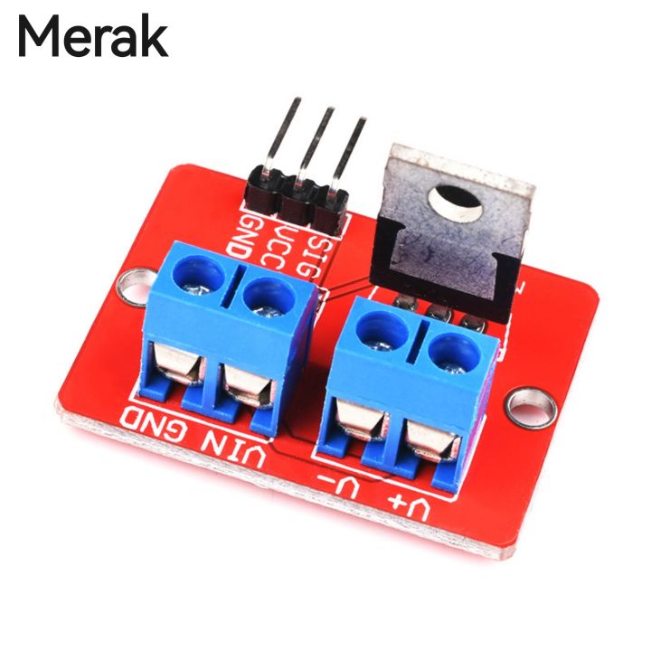 5Pcs 0-24V Top Mosfetปุ่มIRF520 MOSโมดูลไดร์เวอร์สำหรับArduino ARM MCU ...