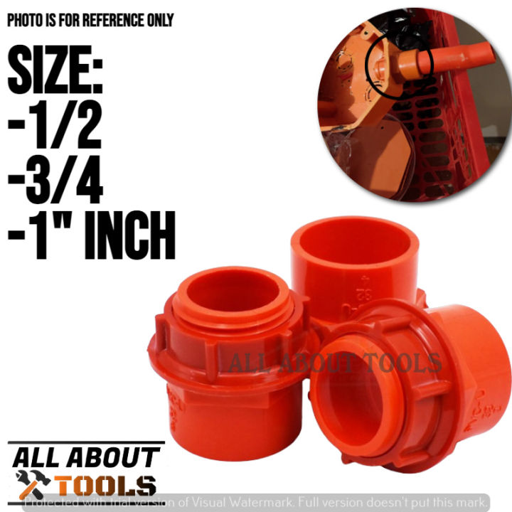 (AAT) 1PC Orange Electrical Conduit Pipe Male Adapter with Locknut (1/2 ...