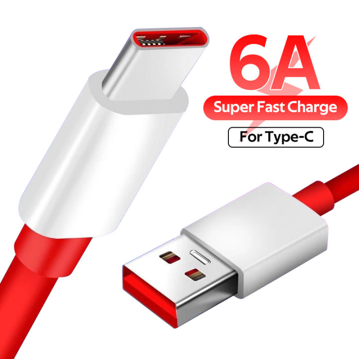 6A Fast Charge Cable Warp Charge Type-C usb Dash for One Plus Nord 8 7 ...