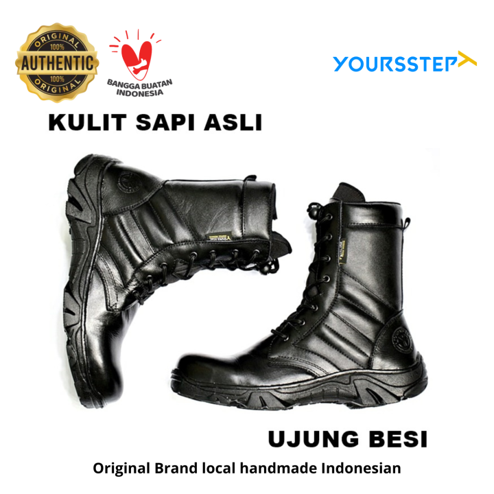 Sepatu Pria Pdl Security YoursStep Pdl Kulit / Pdl Polisi / Pdl Tni ...