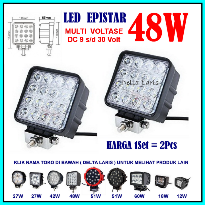 Lampu LED Alat Berat Forklift Excavator Caterpillar Truk Pertambangan ...