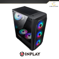 Inplay Meteor 30 PC Case | GAMING CASE (Black / White) | Compatible ...