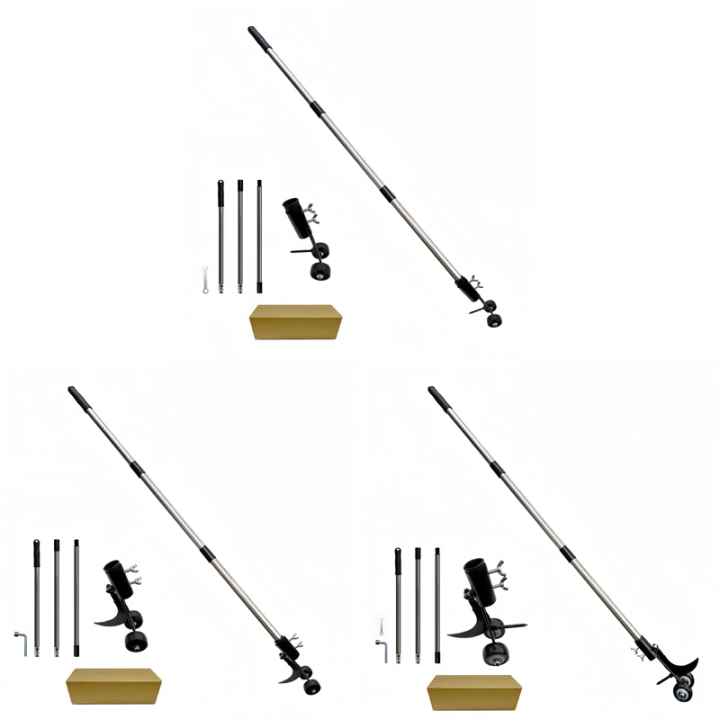Extended 1.2M Steel Garden Weeding Hook Metal Weeder Root Removal Tool ...