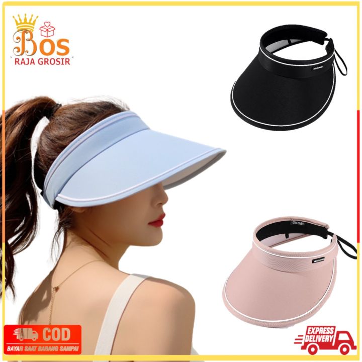 Topi Visor Fashion Lipat Besar Musim Panas Topi Pantai Outdoor ...