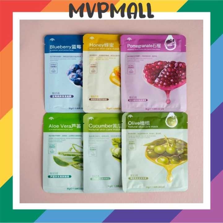 [BISA COD] Sheet Mask Natural Skin Care Mask Masker Korea untuk Muka ...