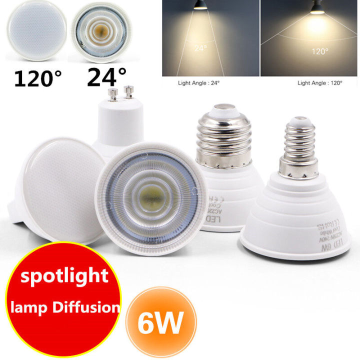 QUXIS GU10 MR16 E14 E27 Spotlight 7W 220V Led Bulb Beam Angle 24 120 ...