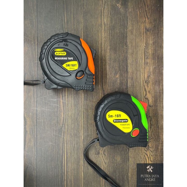 Meteran Tukang 5 Meter / Measuring Tape / Meteran Karet 5 Meter ...
