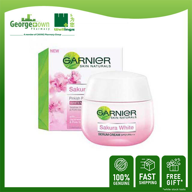 GARNIER SAKURA WHITE WHITENING SERUM CREAM 50ML | Lazada