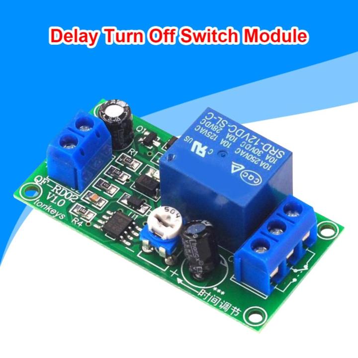 12V DC Time Delay Relay Module NE555 0-60 Seconds Adjustable Timer Switch Board | Lazada