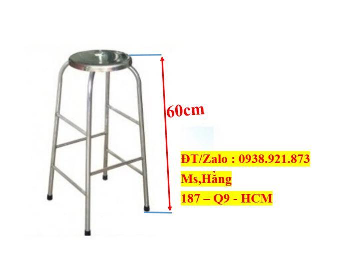 Ghế Inox Tròn Cao 60cm | Lazada.vn