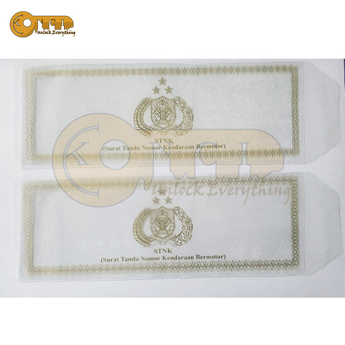 Plastik STNK / Plastik Pelindung STNK / Plastik Cover Logo Polri isi 2 ...