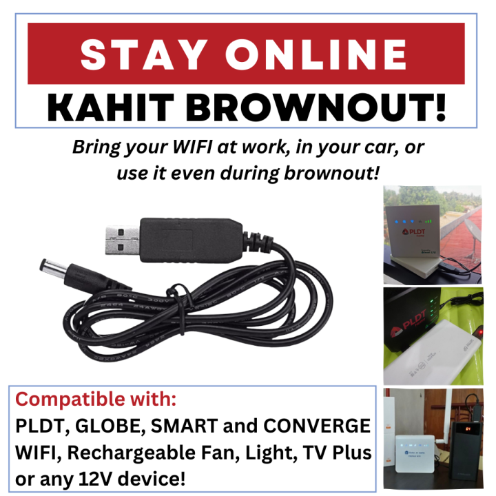 Portable Power Boost for WIFI Router WIFI to Powerbank Connector ...