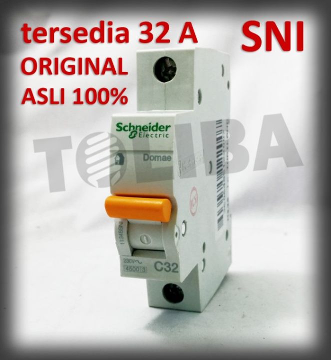 mcb schneider 1phase 1P 32a SNI mcb listrik / mcb 32 ampere / mcb ...