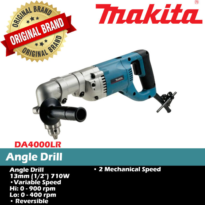 Makita - Angle Drill 710w 13mm (1/2") [DA4000LR] | Lazada PH