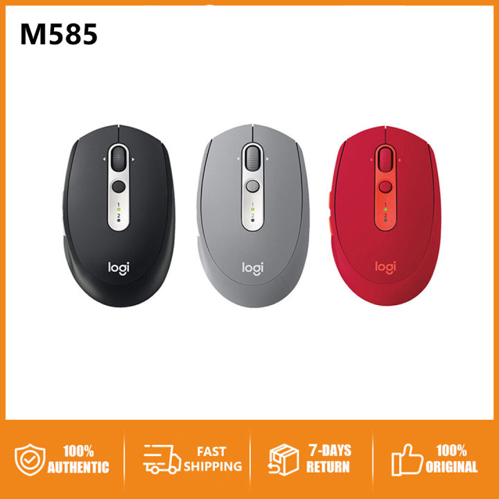 ต้นฉบับ Logitech M585 Multi-Device Wireless Bluetooth Mouse สำหรับ ...
