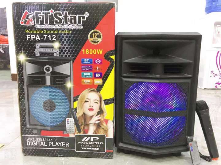 FT-Star FPA-712 12" Inches Trolley Speaker | Lazada PH