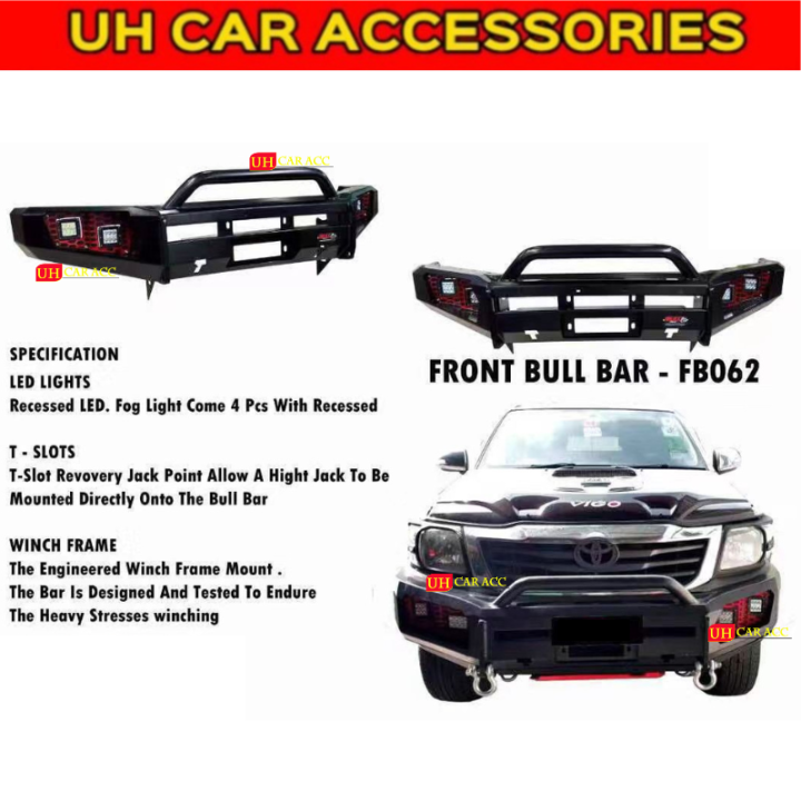 NISSAN NAVARA D40 NP300 PRO4X BULLTEC FB062 FRONT BUMPER BULL BAR | Lazada