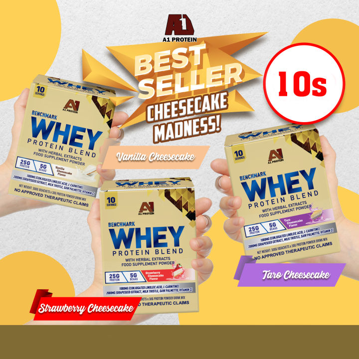 A1 Benchmark Whey Protein Blend with Freebies | Lazada PH