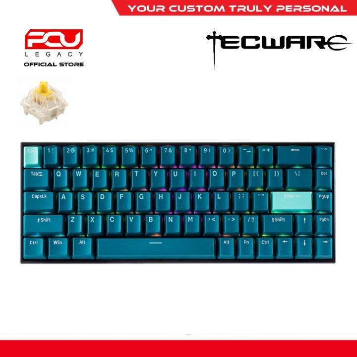 Tecware B68+ Wireless Mechanical Keyboard Black - Gateron Yellow | Lazada