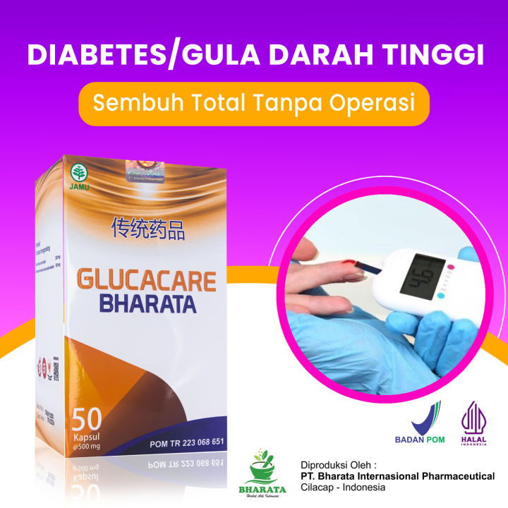 Obat Diabetes Kencing Manis Menurunkan Kadar Gula Glucacare Bharata 100 ...