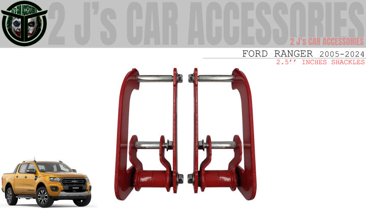 FORD RANGER 2012 TO 2025 2.5 INCHES REAR LIFT SHACKLES / REAR ...