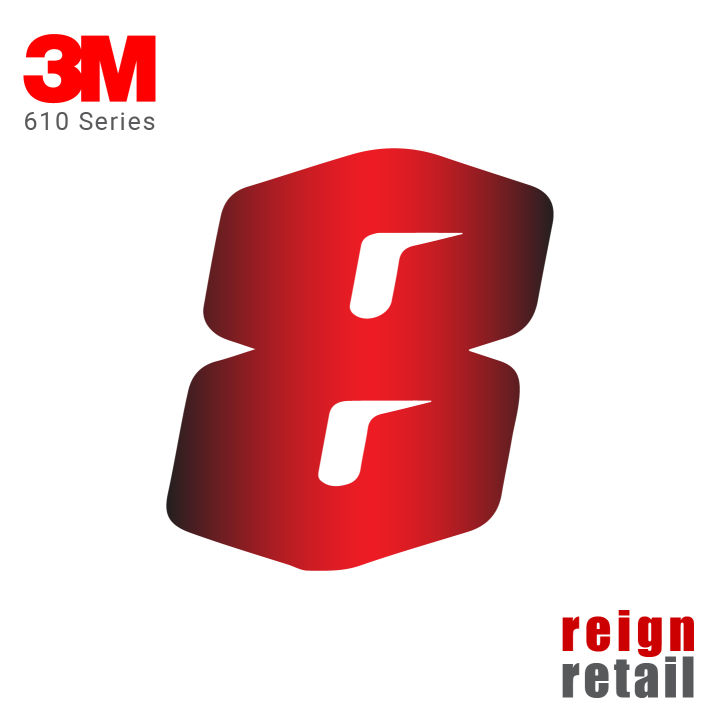 Racing Number 3M Reflective Weatherproof Decal Sticker | Lazada PH