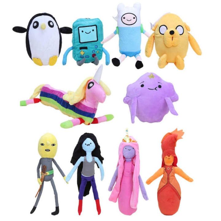 Adventure time Plush Toys Jake Finn Beemo BMO Penguin Gunter Stuffed ...