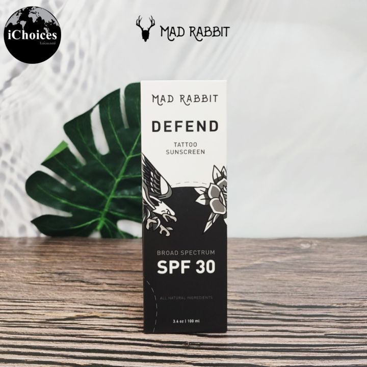 Mad Rabbit - Defend Tattoo SPF 30, 100 ml โลชั่นกันแดด ดูแลรอยสัก บำรุง ...