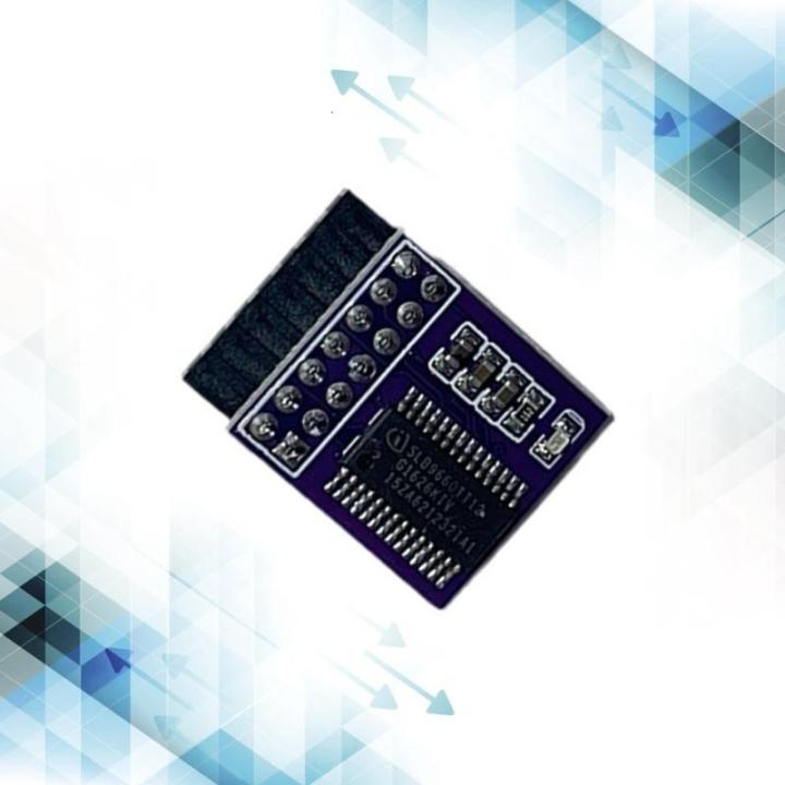 TPM 2.0 Encryption Security Module LPC 14Pin TPM2.0 Remote Card Security Module for Win 8.1/7/10 ...