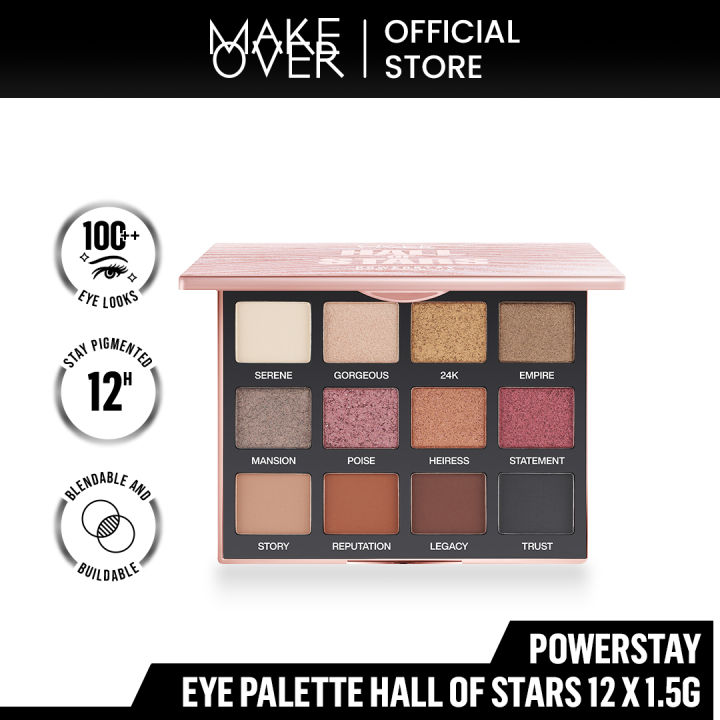 MAKE OVER Powerstay Eye Palette Hall Of Stars 12 x 1.5 g | Lazada