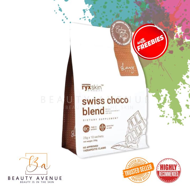 Ryx Skin Beauty Drinks Swiss Choco Blend Meal Replacement Drink 10 ...