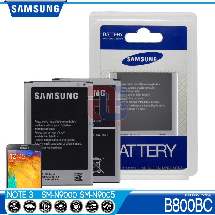 Samsung Galaxy Note 3 Battery Original Quality and Capacity Model ...