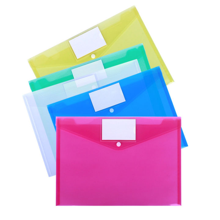 Stationery Storage Pouch A4 Transparent Filing Bag A4 Clear Plastic ...