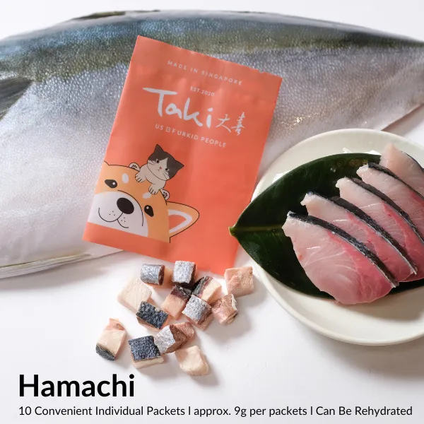 Taki Pets HAMACHI PREMIUM Freeze Dried Dog and Cat Treats - Single ...
