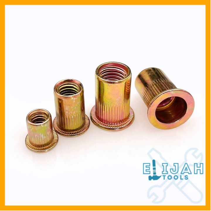 50PCS Nutsert Carbon Steel Plated Nutsert Rivet Nut Elijah Tools | Lazada PH