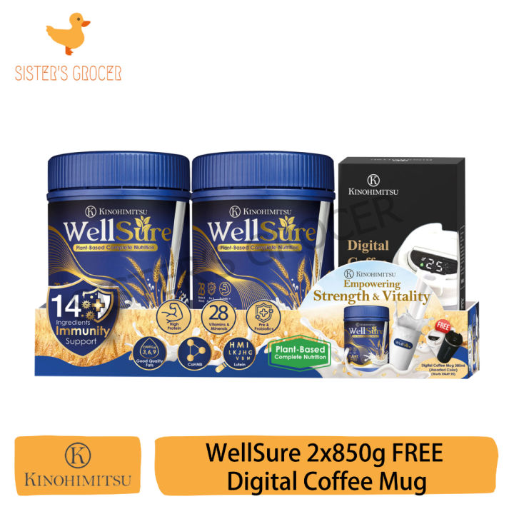 Mom hugging Kinohimitsu WellSure*Plant-Based Complete Nutrition* 2x850g ...