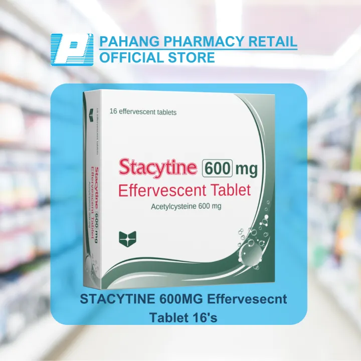 STACYTINE 600MG Effervesecnt Tablet 16's | Lazada