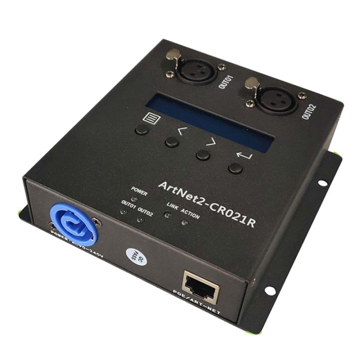 ArtNet DMX 512 Ethernet Lighting Controller Interface 2 Converter Box ...