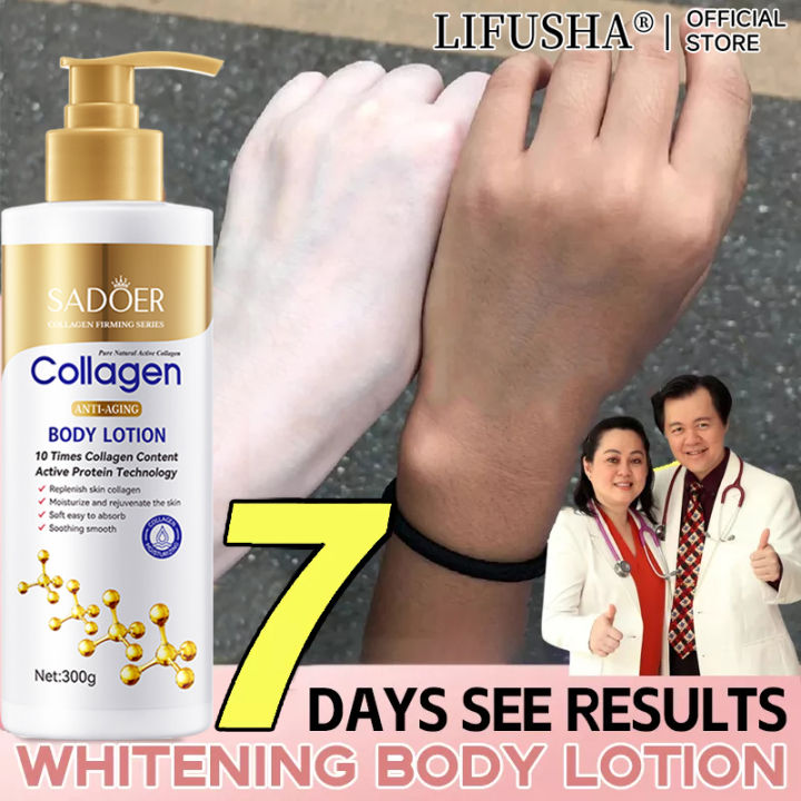【Effective In 3 Days】300g Collagen Whitening Body Lotion Moisturizing Firming skin Improve Dark ...