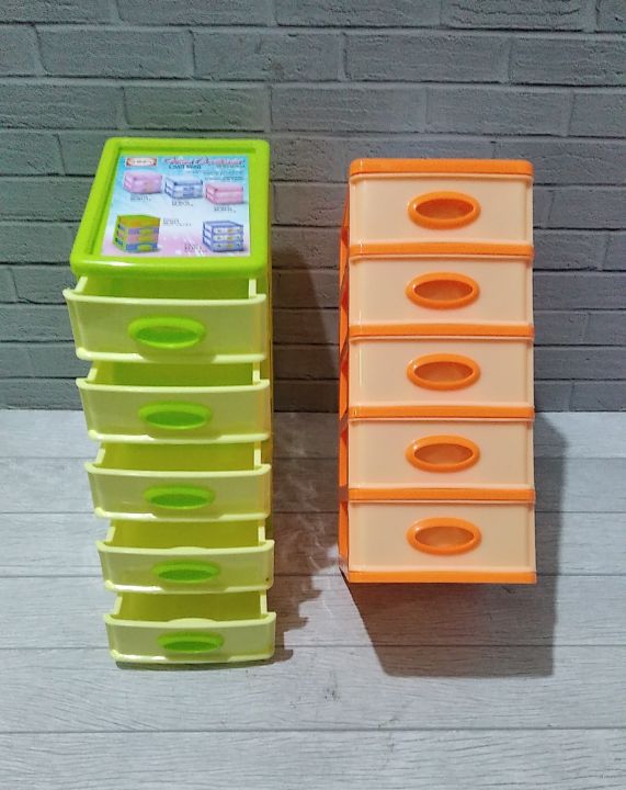LACI MINI CONTAINER 5 SUSUN POLOS KOTAK PENYIMPANAN LACI KECIL | Lazada ...