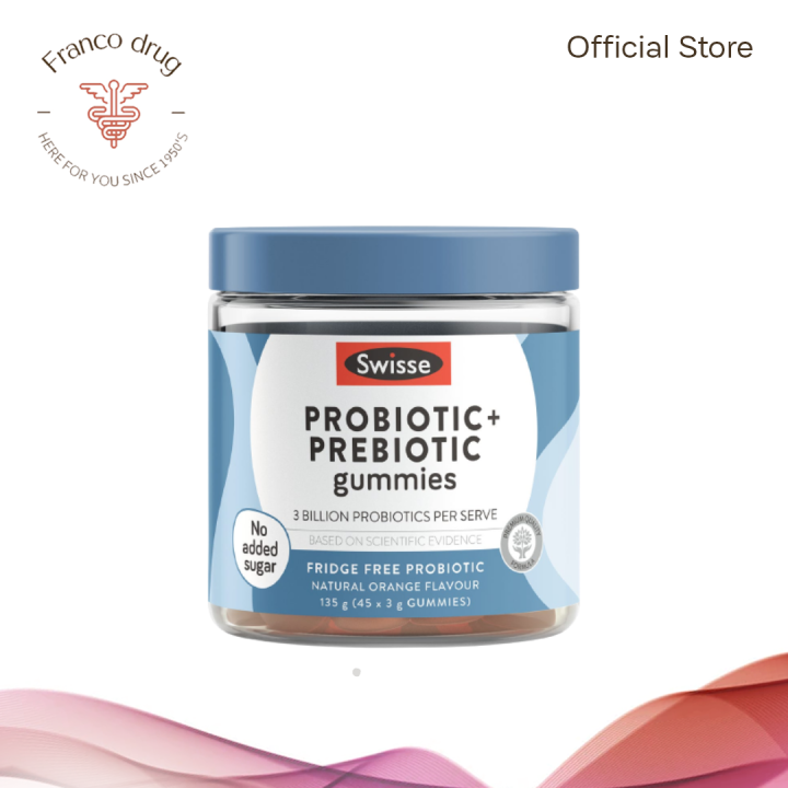 Swisse Probiotic + Prebiotic Gummies - 45's - Expiry Date: Feb 2024 ...