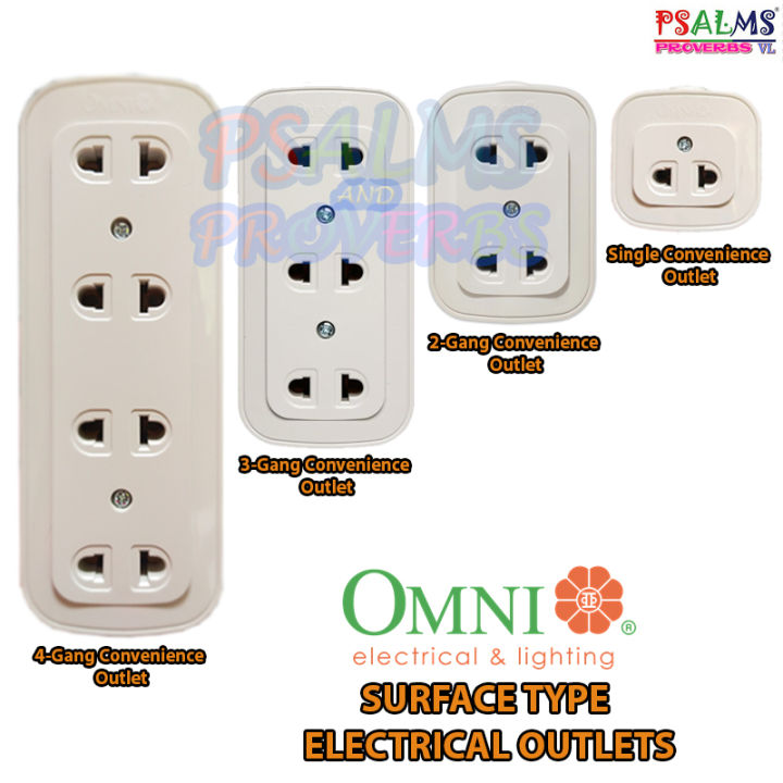 OUTLETS (SURFACE TYPE ELECTRICAL OUTLETS) (omni) | Lazada PH