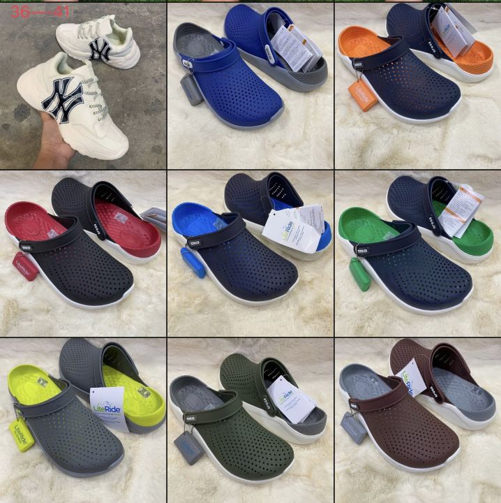 🙏🏻🌈💥รองเท้าแตะ cross shoes วัสดุผลิตจากยางแท้ 100% Size 36-45 รองเท้า ...