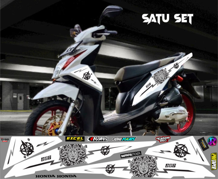 STRIPING VARIASI SIMPLE CORET TERBARU STICKER VARIASI HONDA VIRAL ...